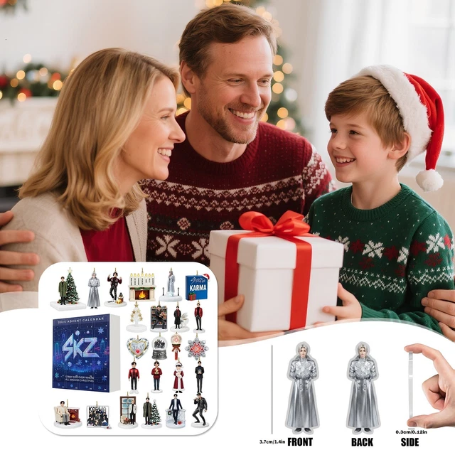 STRAY KIDS ADVENTSKALENDER 2025 Weihnachten Countdown Kalender 2D Acryl ...