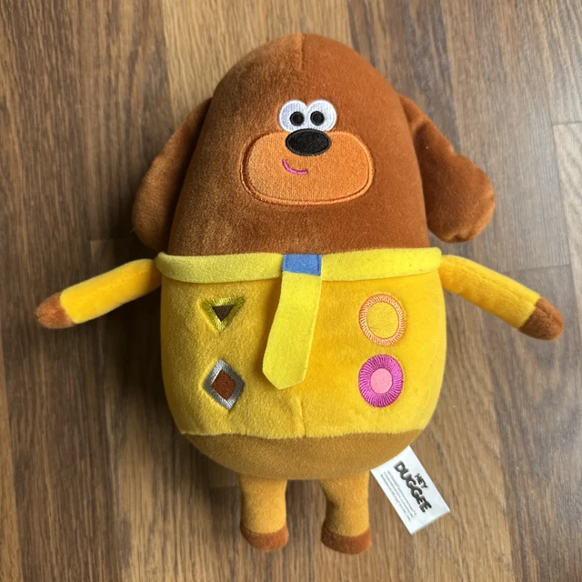CBEEBIES HEY DUGGEE Talking Soft Cuddles Toy brown dog plush 11 ...