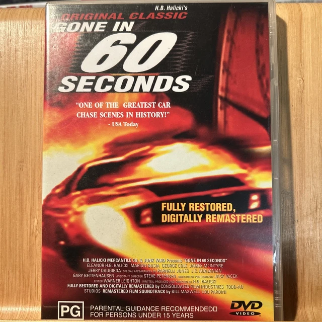 GONE IN 60 Seconds DVD 1974 Region 4 Pal (S6.8) $14.99 - PicClick AU