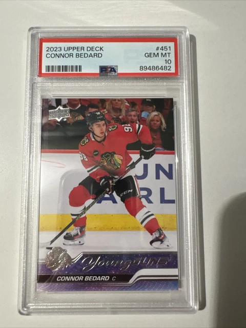 2023-24 UPPER DECK Series 2 Connor Bedard Young Guns Rookie 🔥👀Psa 10 Gem Mt $1,251.00 - PicClick CA