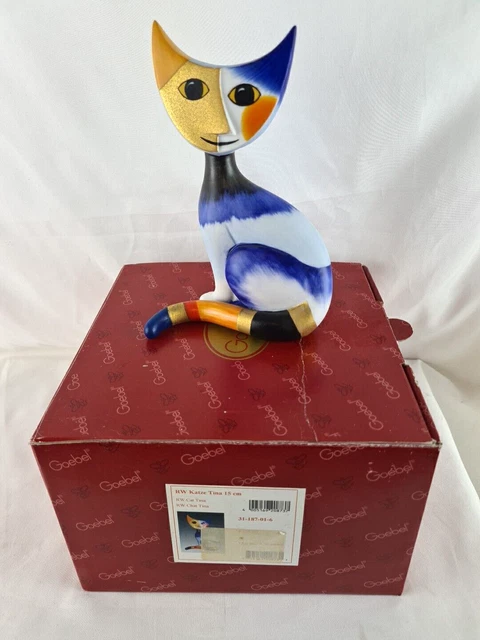 GOEBEL KATZE TINA - Rosina Wachtmeister Porzellan Figur in OVP - Höhe 16,5cm EUR 39,99 - PicClick DE