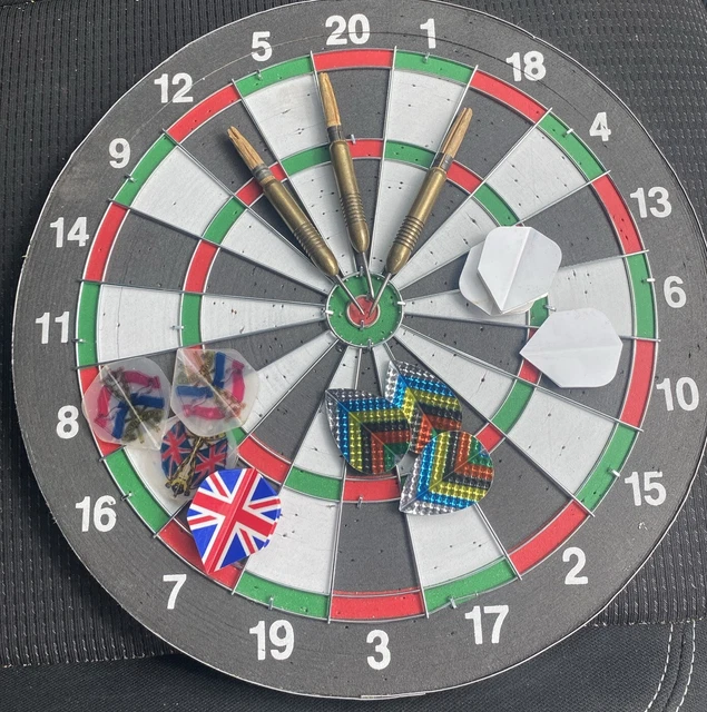 VINTAGE USED Leo Newstead Brass Darts Arrows £12.99 - PicClick UK