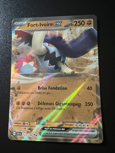 CARTE POKÉMON FORT-IVOIRE EX 123/198 - Ecarlate et Violet - FR - Neuf ...