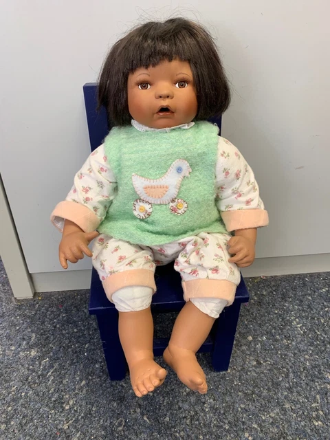 POUPON DE COLLECTION Porcelaine Poupée 53 cm. Top Très bon état EUR 28,21 - PicClick FR