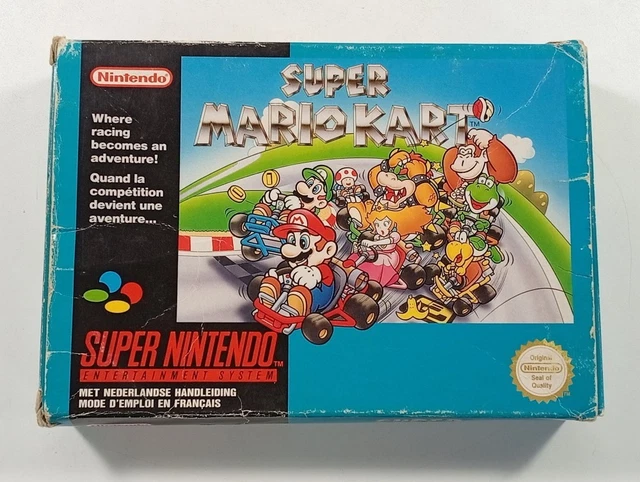 SUPER MARIO KART Super Nintendo (Snes) Pal-Fah (Complete - Box/Manual ...