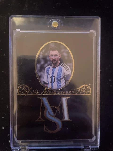 LIONEL MESSI MEMOSTARS /15 Matchworn Patch Futera Unique 2023 £325.22 ...