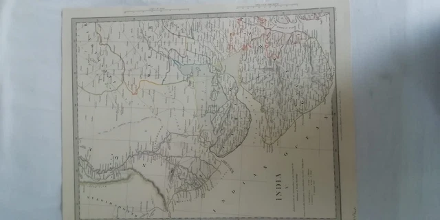 10 OLD MAPS of India in various parts Antique £11.12 - PicClick UK