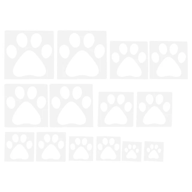 14 PCS ANIMAL-PAW Paint Stencils Hollow Painting Template for Wall $23. ...