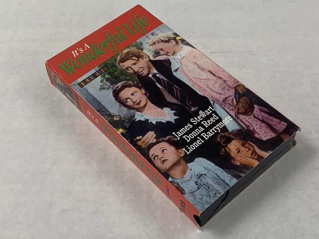 VINTAGE CLASSIC ITS a Wonderful Life 1993 Color VHS Tape Christmas ...