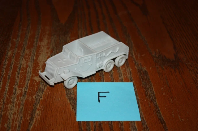 VINTAGE MARX BATTLEGROUND Light Gray German Army Half-Track F - MPC ...