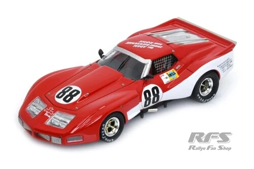 CHEVROLET CORVETTE C3 24h Le Mans 1980 Bienvenue Adam Rowe 1:43 Spark ...
