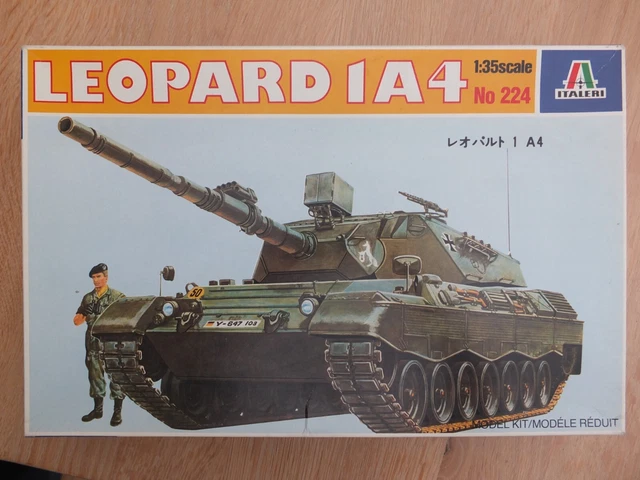 ITALERI 224 - German Leopard 1A4 Tank - 1/35 Scale Model Kit £26.75 ...