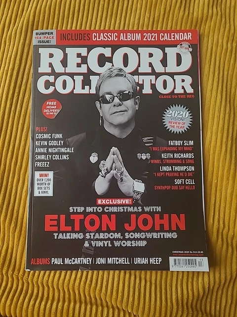 RECORD COLLECTOR MAGAZINE Christmas 2020 Elton John, Fatboy Slim, Keith ...