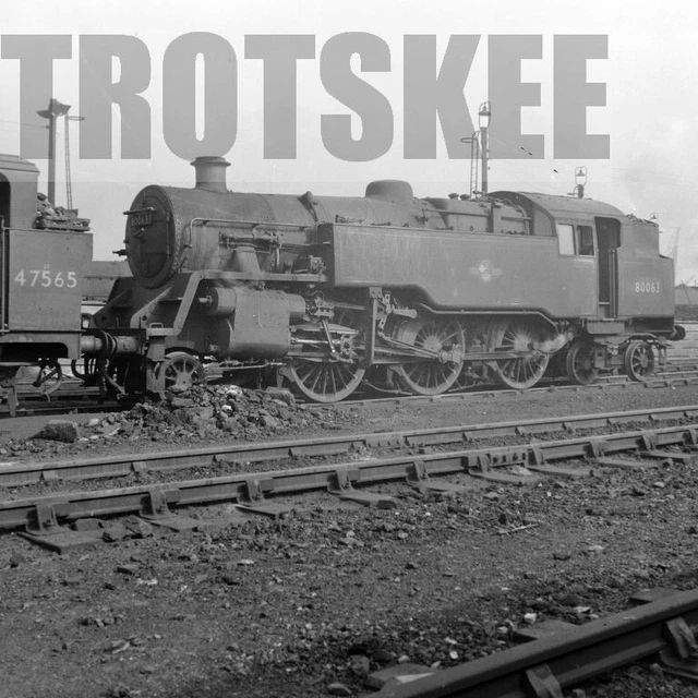 LARGER NEGATIVE BR British Railways Steam Loco 80063 Class 4MT ...