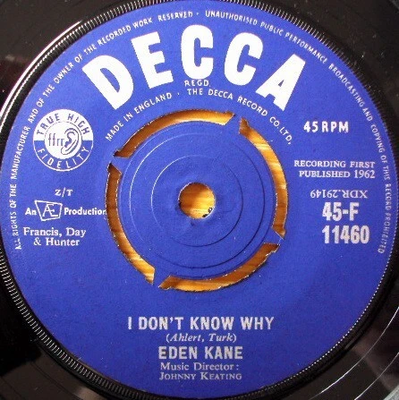 EDEN KANE - I Don't Know Why / Music For Strings (7", Single) EUR 25,99 ...