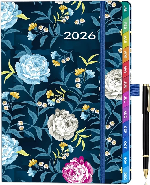 2026 A5 WEEK-TO-VIEW Planner (Jan 2026 - Dec 2026) – Midnight Blue ...