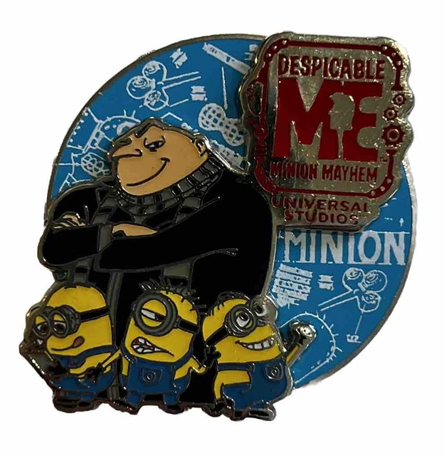 UNIVERSAL STUDIOS DESPICABLE Me Minion Mayhem Gru & Minions Spinner Pin ...