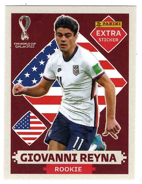 PANINI QATAR WORLD Cup Extra Sticker 2022 Rookie Giovanni Reyna Base ...