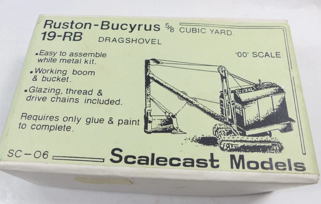 RUSTON-BUCYRUS 19-RB Seilbagger Scalecast Models Metall 00 scale 1:76 ...