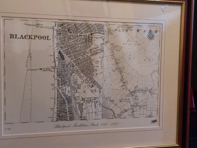 OLD MAP OF Blackpool 1891 - 1910 £15.00 - PicClick UK