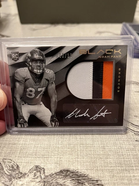 BRONCOS NFL CARDS RPA Cards & Bundle FANT, HAMILTON, CHUBB, LINDSEY ...