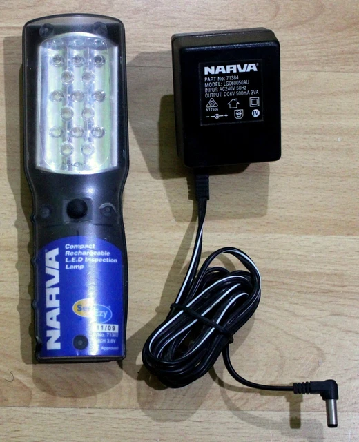 NARVA LED FLOOD Light Rechargeable Inspection Light $19.99 - PicClick AU