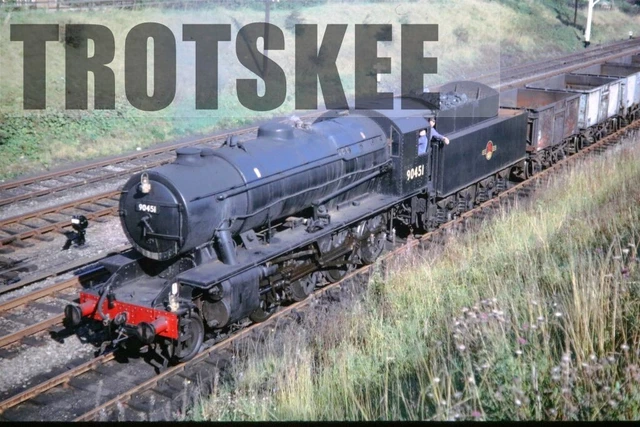 35MM SLIDE BR British Railways Steam Loco 90451 Class WD/8 1965 ...