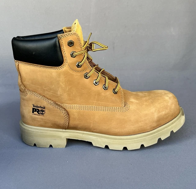 TIMBERLAND PRO 6& Sawhorse Composite Toe Work Boots Wheat Men's Size 13 ...