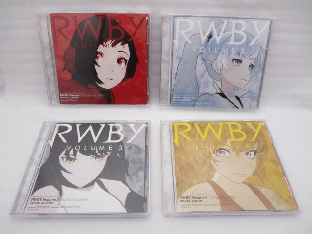 CD RWBY BANDE Originale Vocal Album Volume1,2,3,4 4CDs Jeff Williams ...