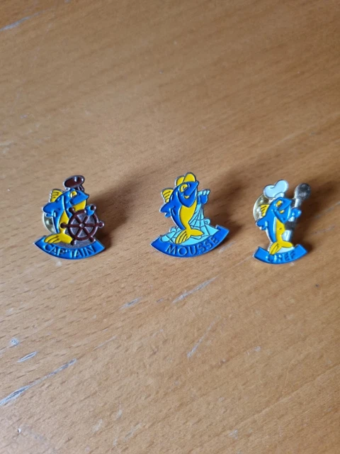 LOT DE 3 Pin’s Sur La Pêche METIER Mousse, Capitaine Et Chef - Pêcheur EUR 3,10 - PicClick FR