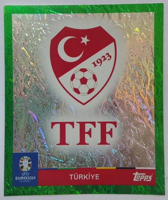 TOPPS ~ PARALLEL Sticker TUR 1 Grün RAR ~ UEFA EURO 2024 ~ EM 24 Green ...