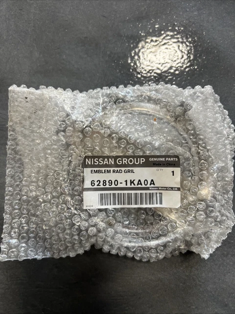GENUINE NISSAN FRONT Grille Emblem Logo Nameplate 62890-1KA0A *Free ...