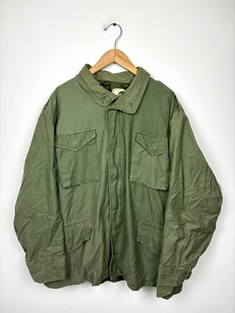 VINTAGE 1960S MILITARY US Army M65 Field Jacket Military Coat Large ...