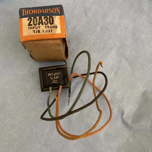 VINTAGE THORDARSON 20A30 Input Transformer Untested $29.99 - PicClick