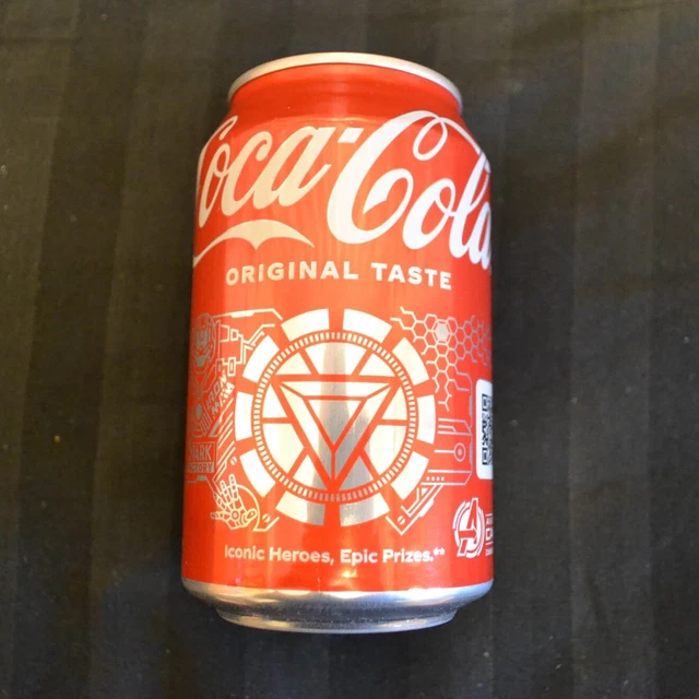 COCA COLA COKE Empty Tin Can 330ml UK Marvel Avengers Campus Edition ...