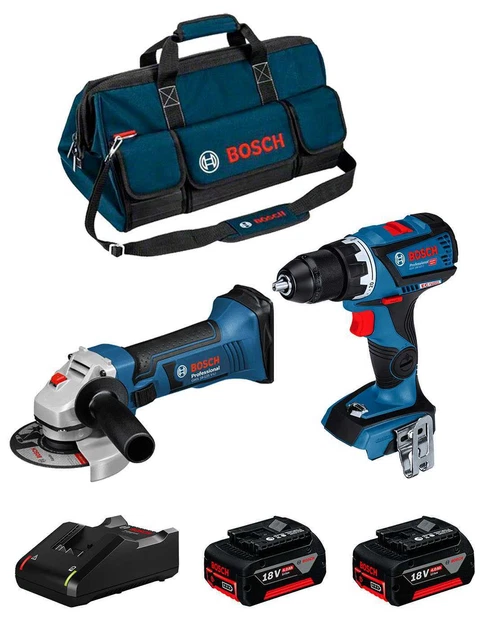 BOSCH PROFESSIONAL BOSCH kit 18v bk208bag (gsr 18v-60 c + gws 18-125 ...