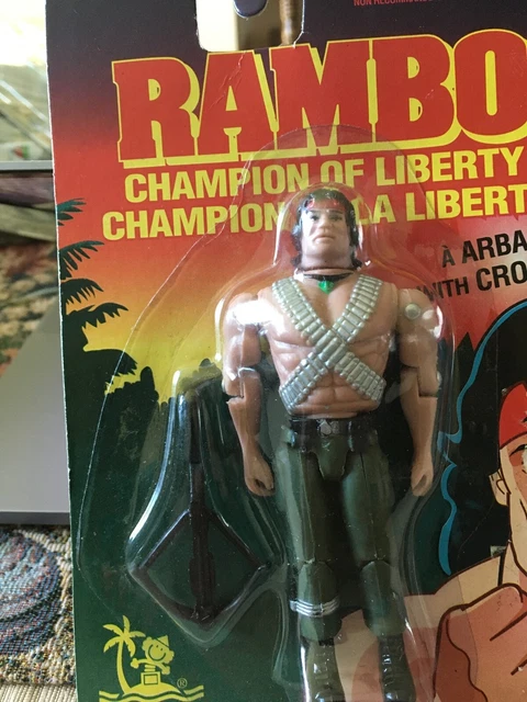 RAMBO CHAMPION OF Liberty w/ Crossbow Action Figure 1995 Toy Island No ...