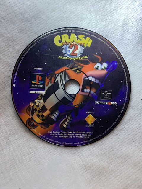 CRASH BANDICOOT 2 Cortex Strikes Back Sony PS1 Game PlayStation 1 Disc ...