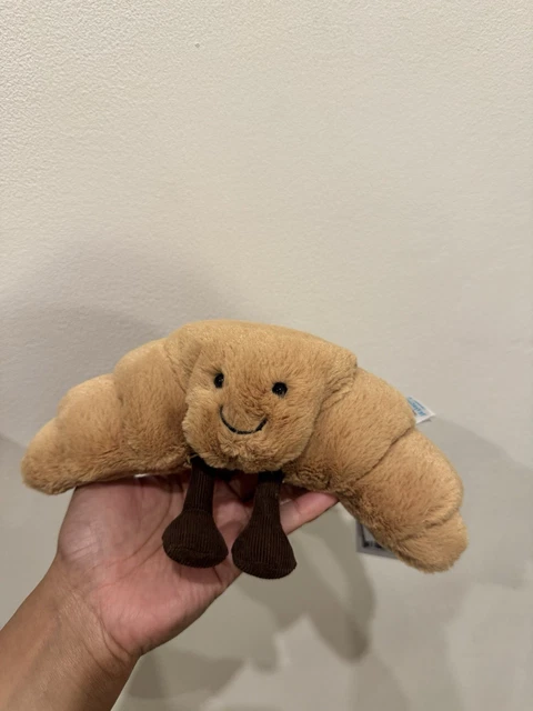 JELLYCAT AMUSEABLE SMALL Croissant Soft Toy £29.84 - PicClick UK