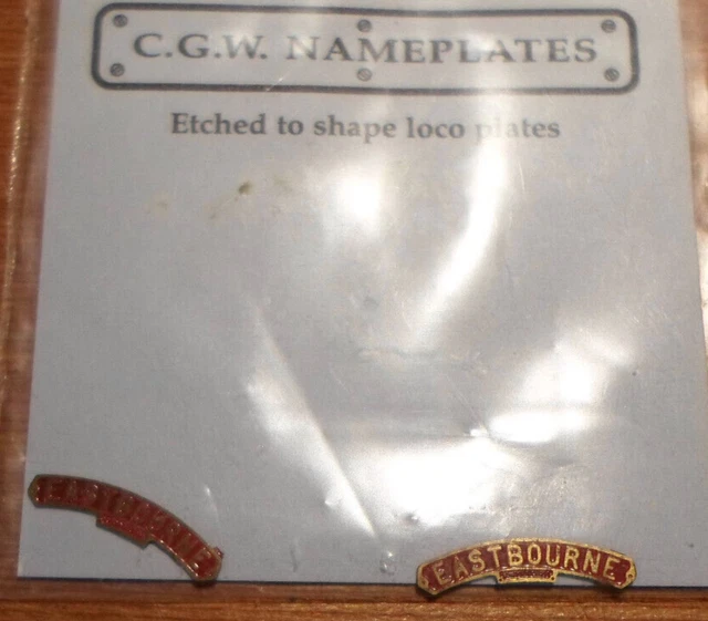 ETCHED NAMEPLATES SR 'Schools' class 'Eastbourne' £4.95 - PicClick UK