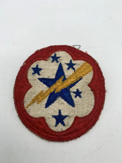 VINTAGE WW2 US Army Patch Ground Forces Western Pacific Star Lightning ...