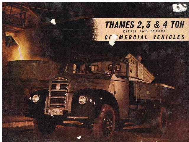 FORD THAMES NORMAL Control 2- 3- 4-Ton Truck Orig 1956 Factory Uk Sales ...
