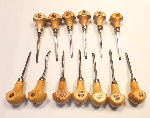 13 STUBAI MICRO Carving Chisels Palm Chisel Set £208.70 - PicClick UK