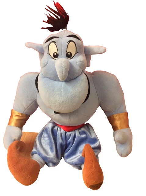 GENIE ALADDIN OFFICIAL Disney Stamped Soft Toy Plush Original Retro Big ...