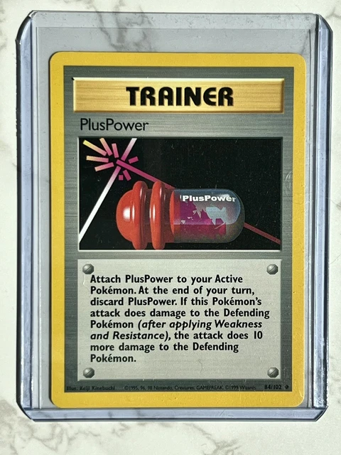 POKÉMON TCG PLUSPOWER Base Set 1999 WOTC 84/102 Regular Unlimited ...
