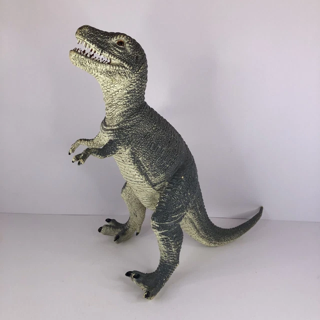 TYRANNOSAURUS REX T-REX PVC Prehistoric Dinosaur Figure 1990s Toy Solid ...