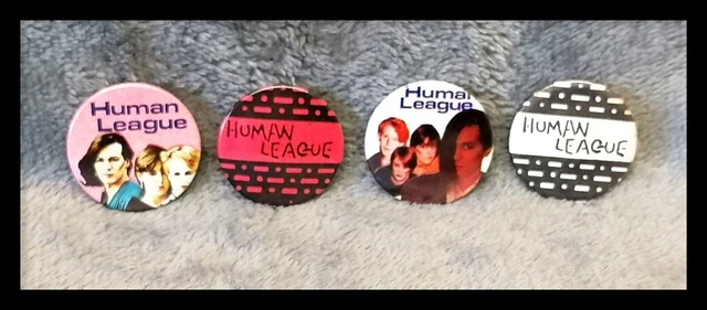 4 LATE 70'S Early 80's Vintage The Human League Badges - VGC - Free P&P ...