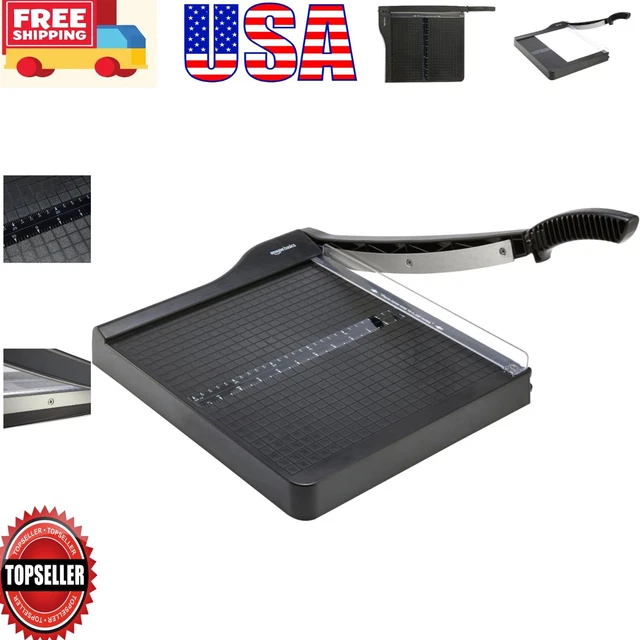 PRECISION GUILLOTINE PAPER Cutter - Heavy-Duty 12-Inch Trimmer with ...