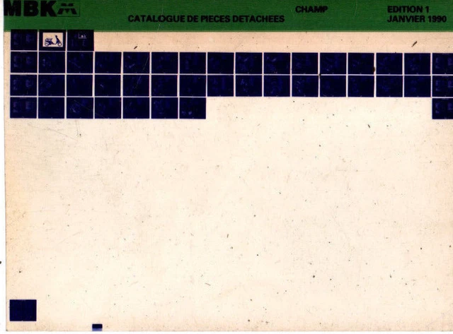 MICROFICHE MBK MOTOBECANE SCOOTER CHAMP EUR 4,99 - PicClick FR