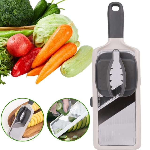 TOMATO ONION VEGETABLES Slicer, Handheld Food Slice Assistant Holder ...